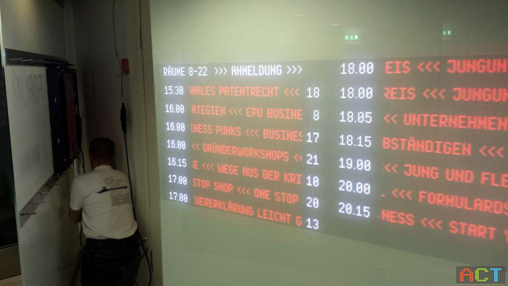 ACT GmbH LED-Displays - LED-Infoscreen für die Wirtschaftskammer Wien